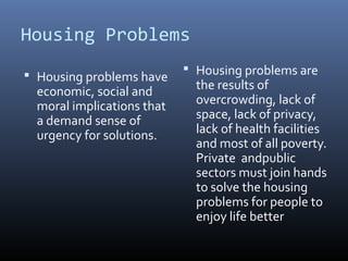 Housing and Family Economics | PPT