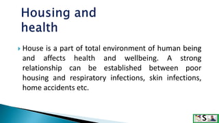 Housing and health in english | PPTX