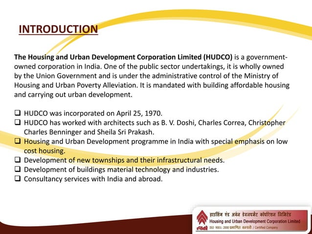 HUDCO | PPTX