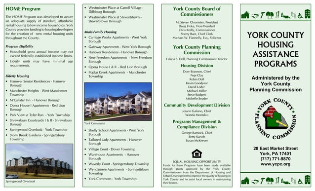Housing assistance programs brochure | PPT