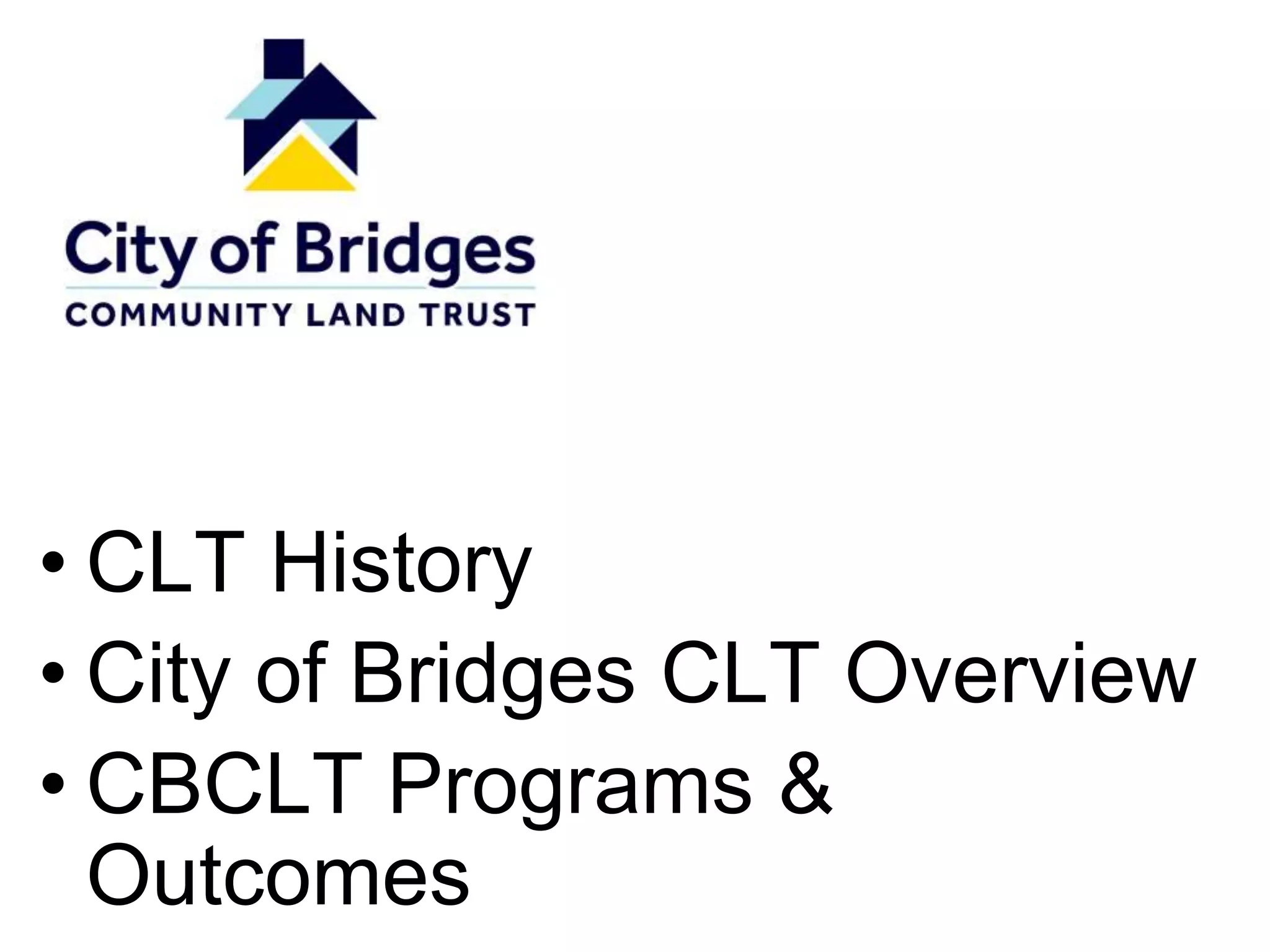City of Bridges Community Land Trust | PPTX