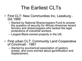 City of Bridges Community Land Trust | PPT