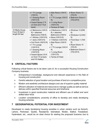 House construction company Feasibility report | PDF