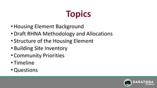 Housing element presentation | PDF