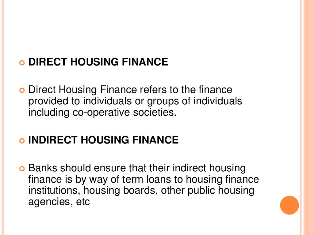 Housing finance