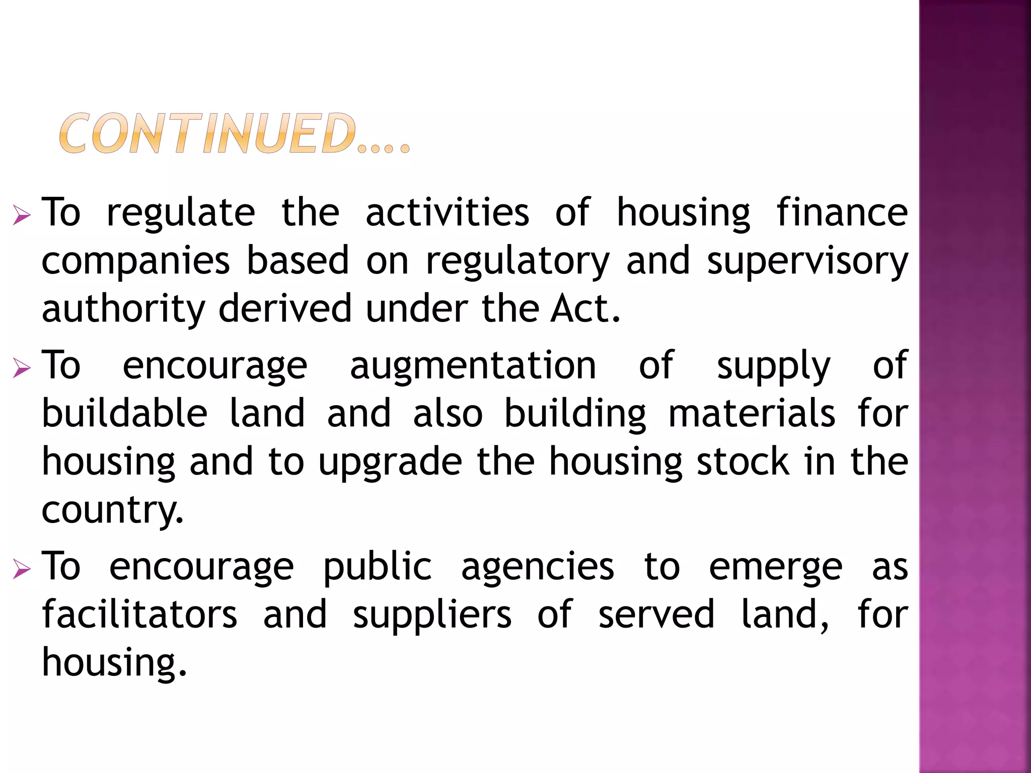 Housing finance ppt (1) | PPTX