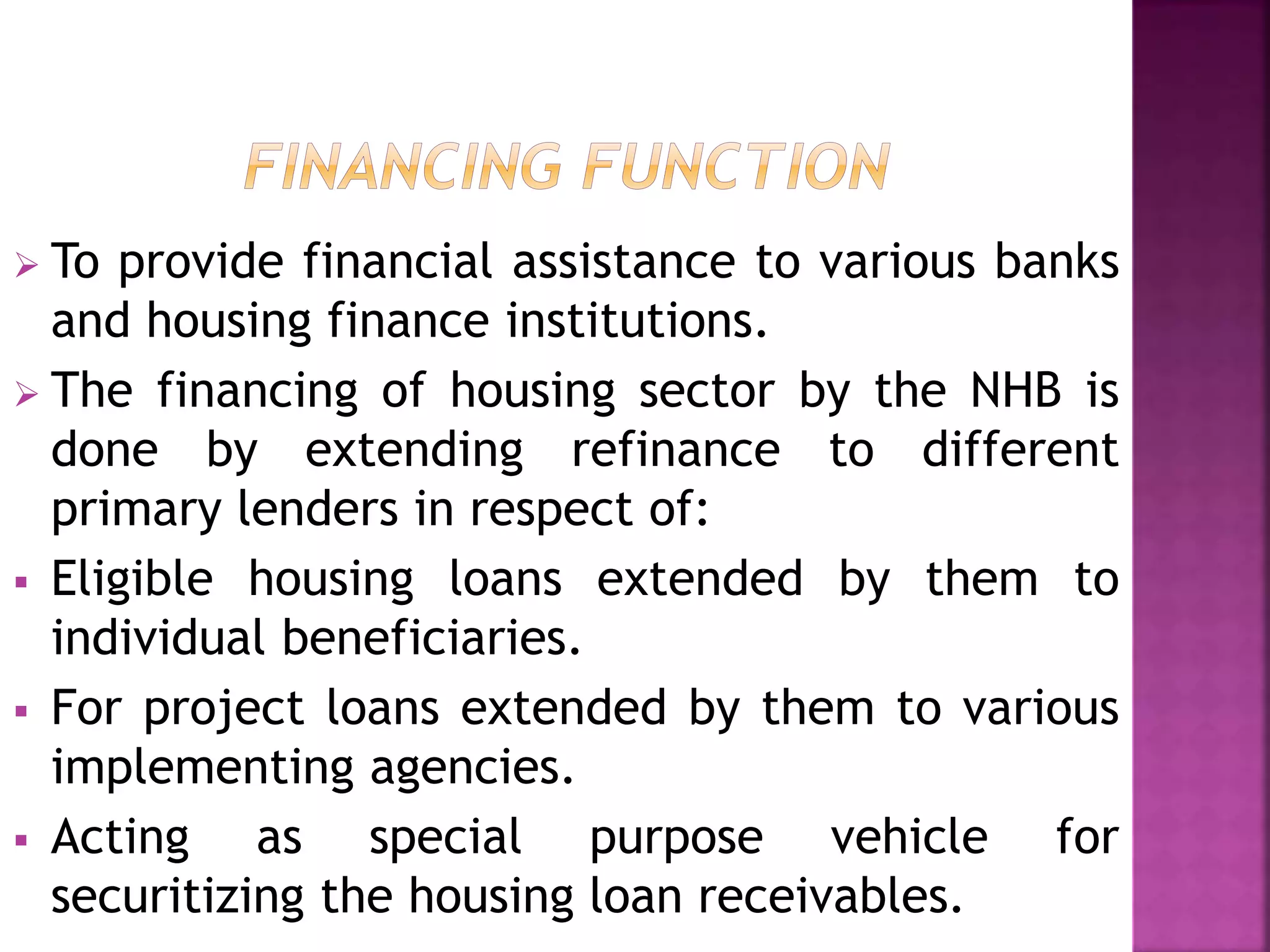 Housing finance ppt (1) | PPTX