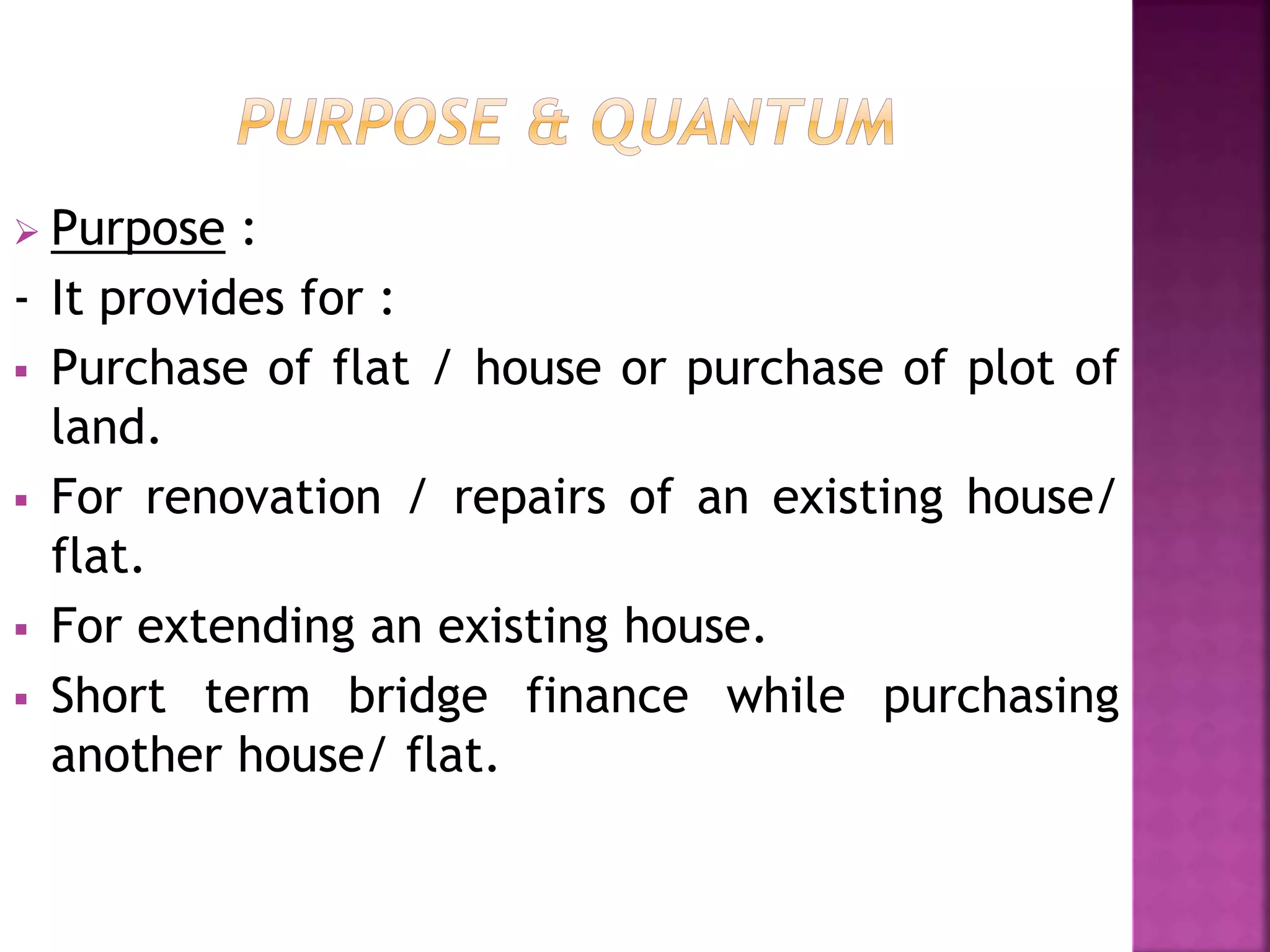 Housing finance ppt (1) | PPTX