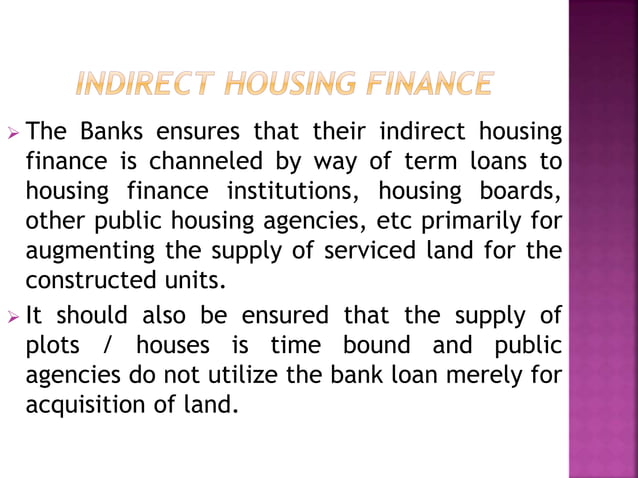 Housing finance ppt (1) | PPTX