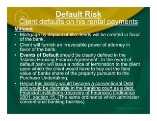 Alhuda CIBE - Housing Finance through Diminishing Musharkah | PPT