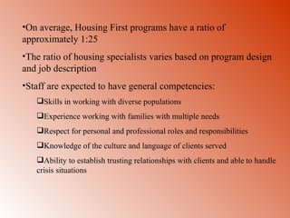 Housing First For Families Overview | PPT | Government Support and ...