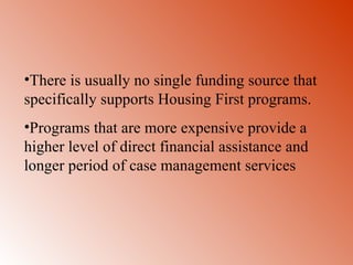 Housing First For Families Overview | PPT | Government Support and ...