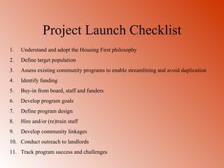 Housing First For Families Overview | PPT | Government Support and ...