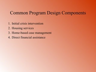 Housing First For Families Overview | PPT | Government Support and ...