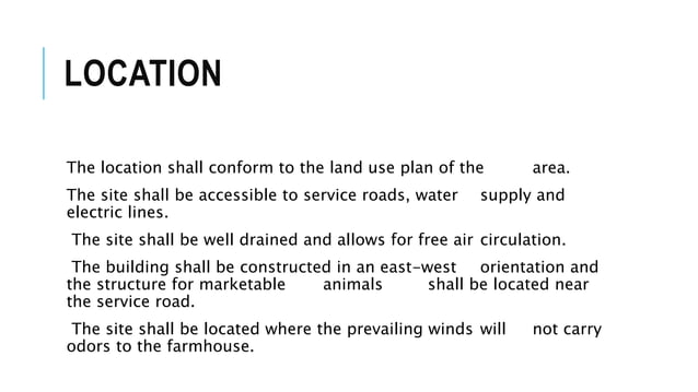 Housing for layer production | PPTX