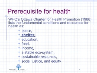 Housing and Health: What are the Connections? | PDF