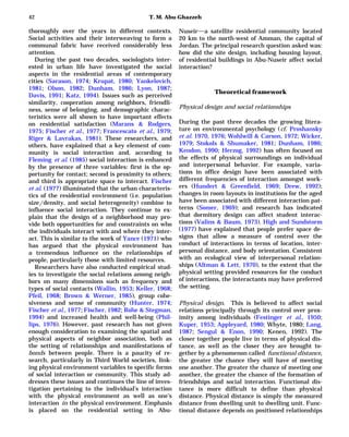 Housing layout, social interaction, and the place | PDF