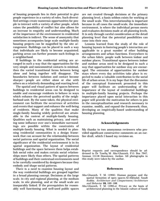 Housing layout, social interaction, and the place | PDF