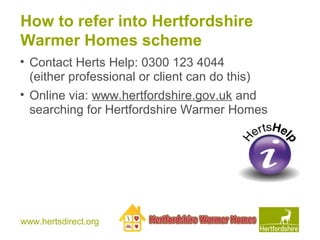 Housing and Health work in Hertfordshire | PPT