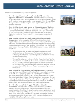 ECO Northwest, Hood River Housing Needs Analysis | PDF