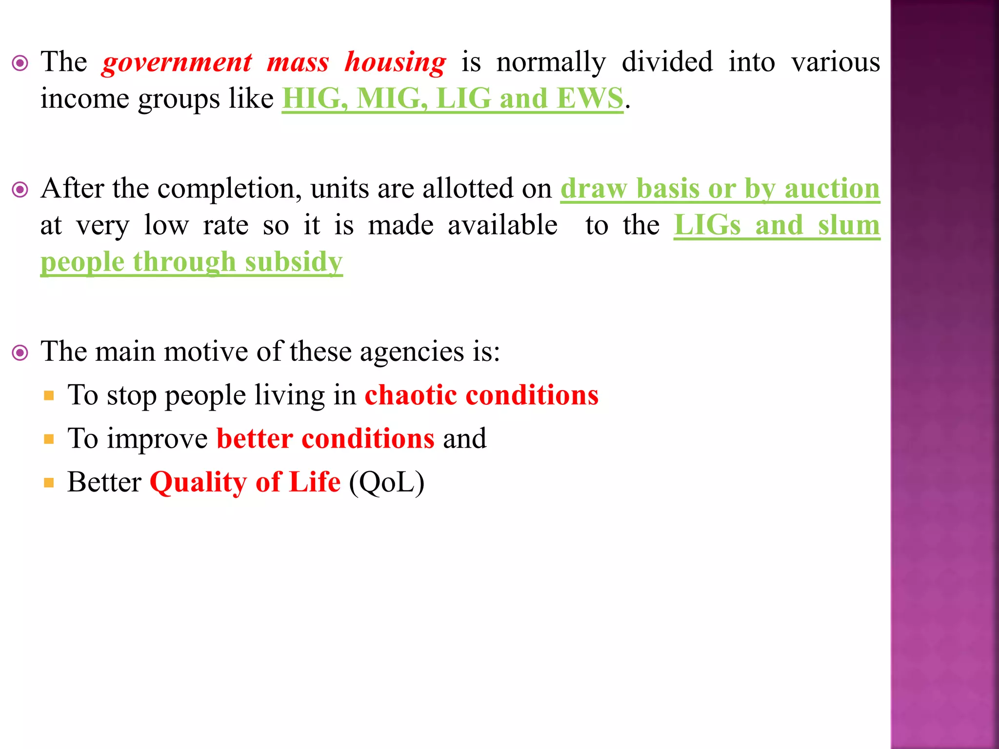 Housing policies and finances | PPTX