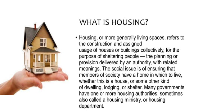 Architecture design housing ppt | PPTX | Government Support and Welfare ...