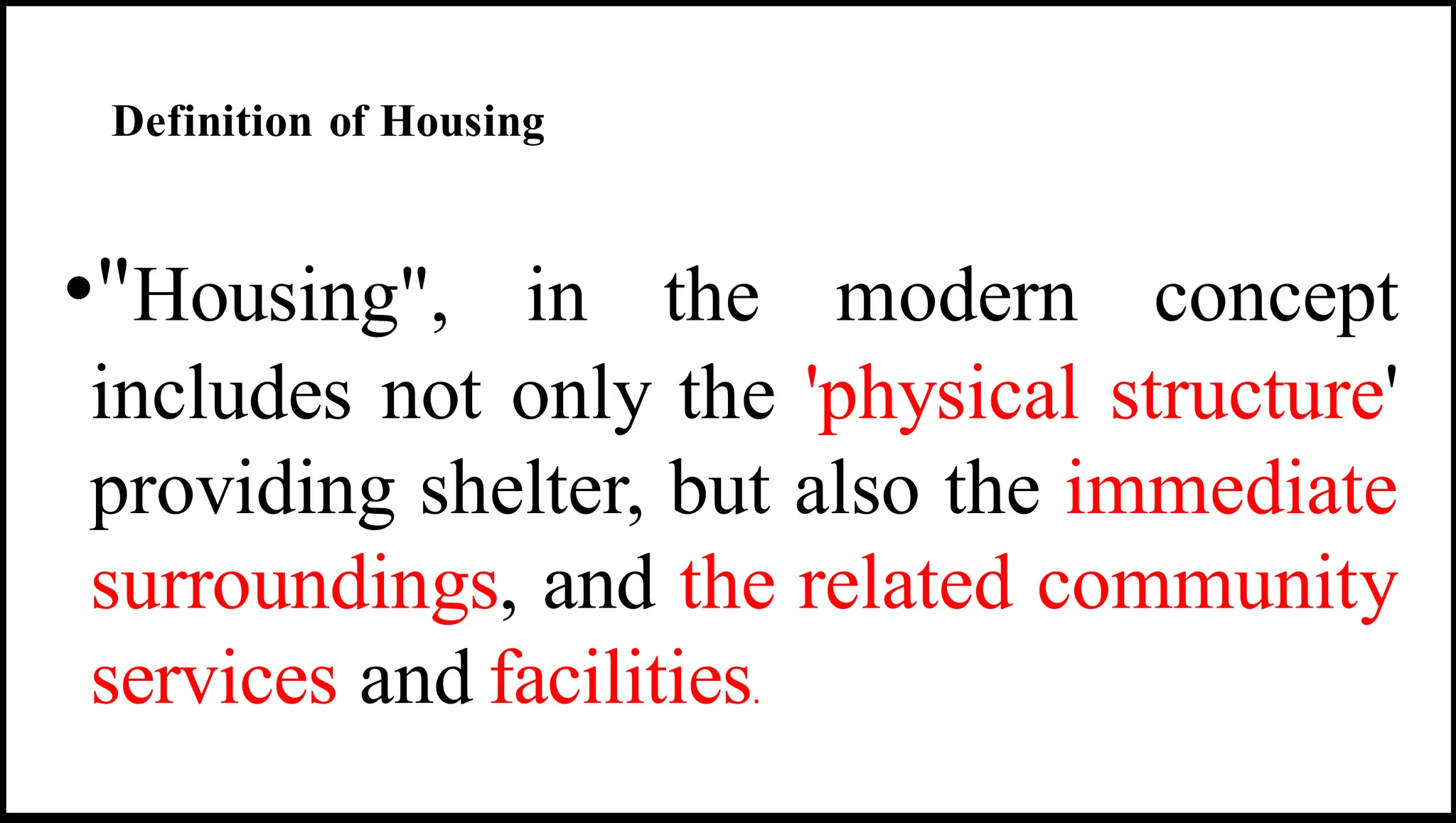 Housing ppt.pptx lecture one introduction | PPTX