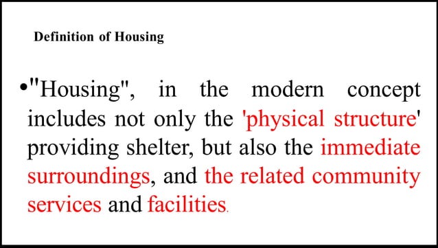 Housing ppt.pptx lecture one introduction | PPT
