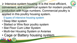 Housing requirements Poultry and Livestock Animals.pptx