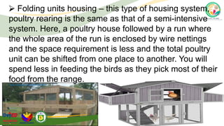 Housing requirements Poultry and Livestock Animals.pptx