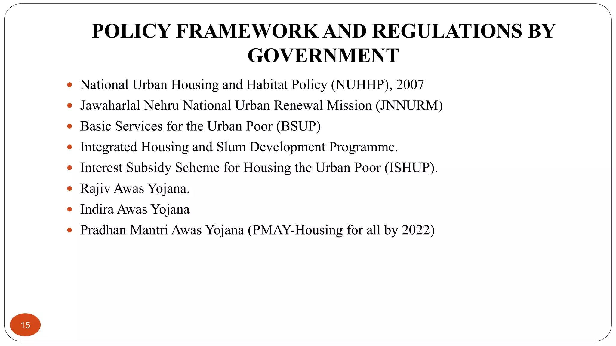 Housing scenario in india | PPTX