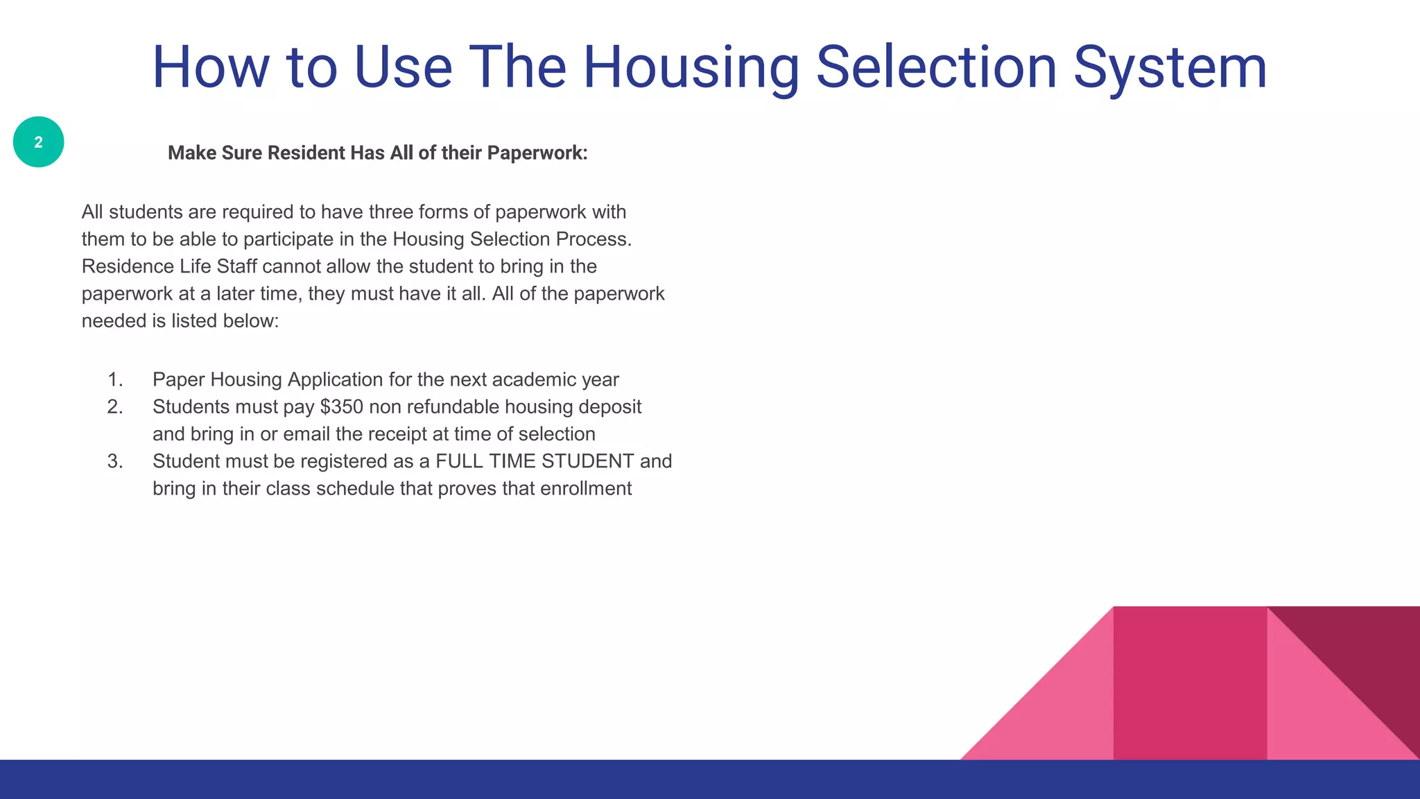 NYIT Housing Selection presentation | PPT