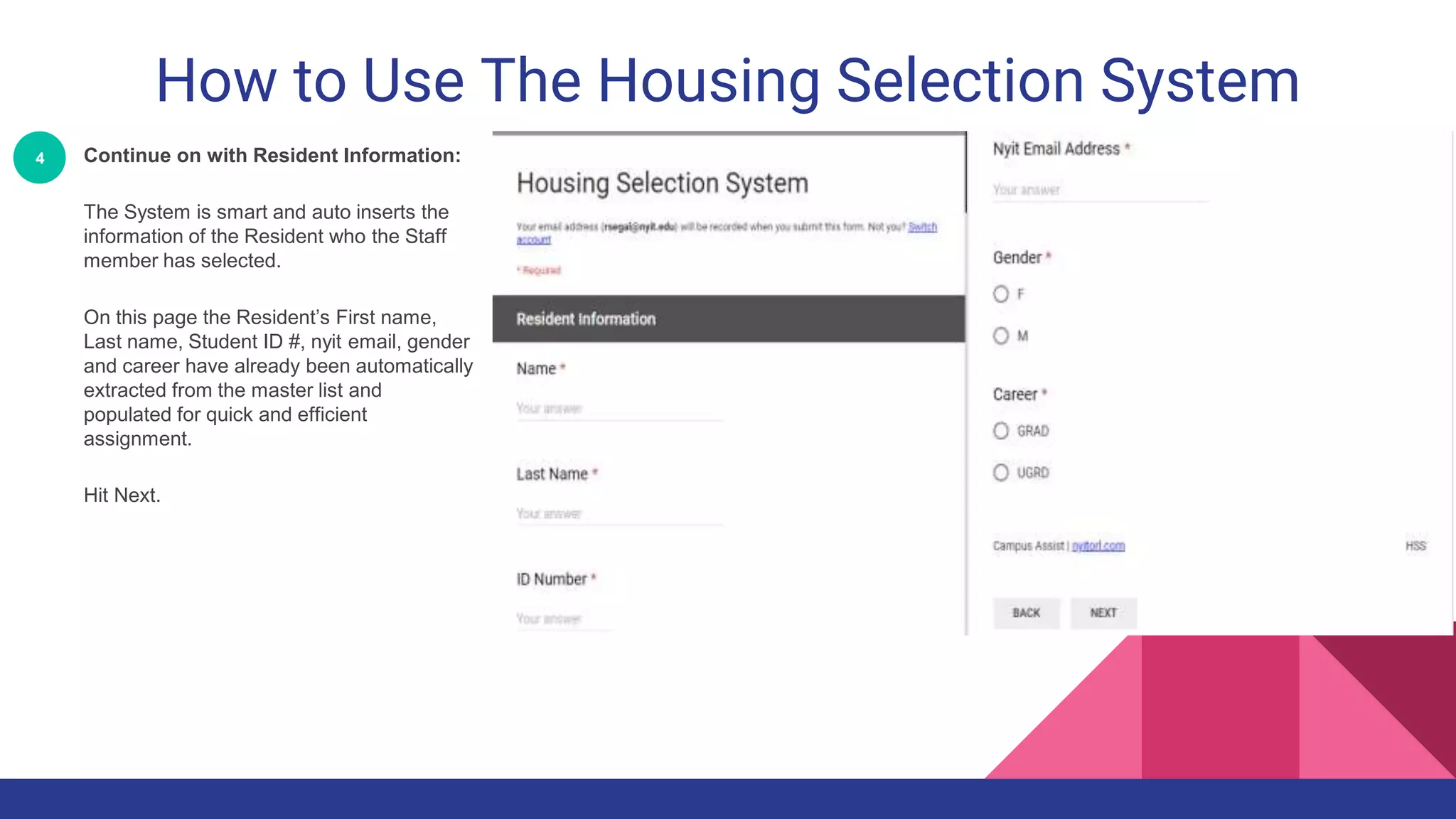 NYIT Housing Selection presentation | PPT