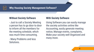 Housing society management software | PPTX