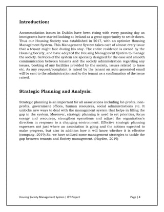 Sales force- Housing society management system | Strategic ICT and ...