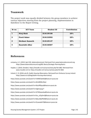Sales force- Housing society management system | Strategic ICT and ...