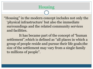 Housing standard | PPTX