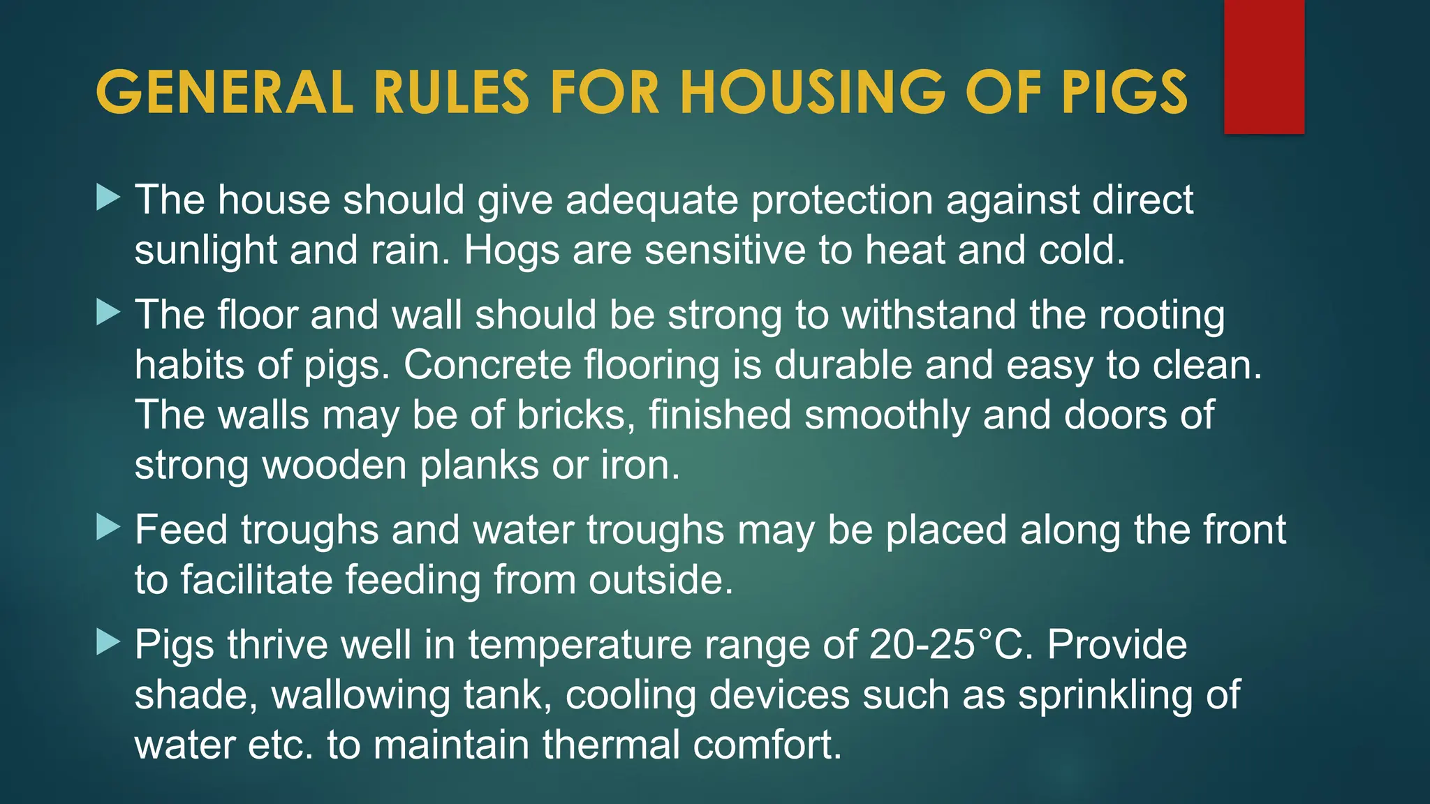 Veterinary Housing standards of pigs.pptx
