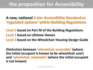 Technical Overview of proposed Access Standards for Housing 2013 | PPTX ...