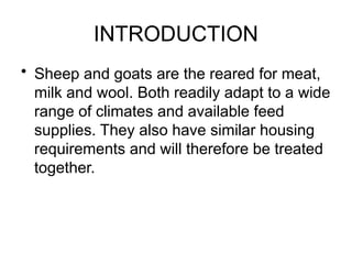 HOUSING SYSTEM OF SHEEP AND GOAT In Nepal | PPTX | Zoos & Aquariums ...