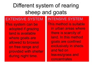 HOUSING SYSTEM OF SHEEP AND GOAT In Nepal | PPTX