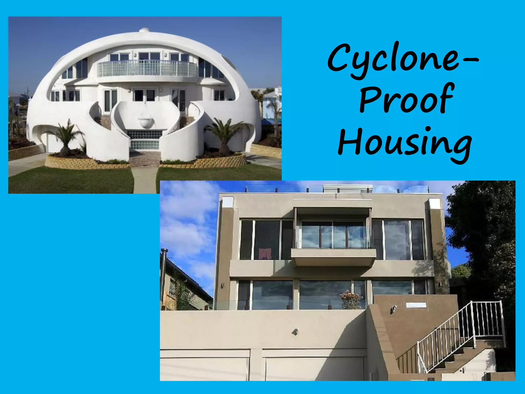Housing to withstand natural disasters | PDF