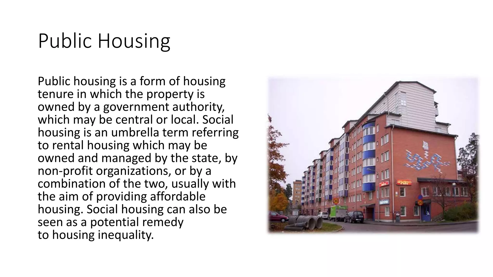 Housing Types Based on Special Purpose | PPT