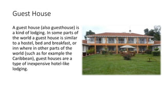 Housing Types Based on Special Purpose | PPTX