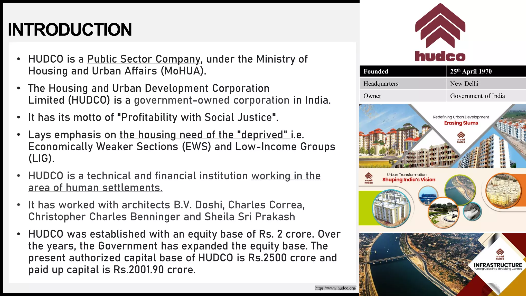 Housing & urban development corporation (hudco) | PDF