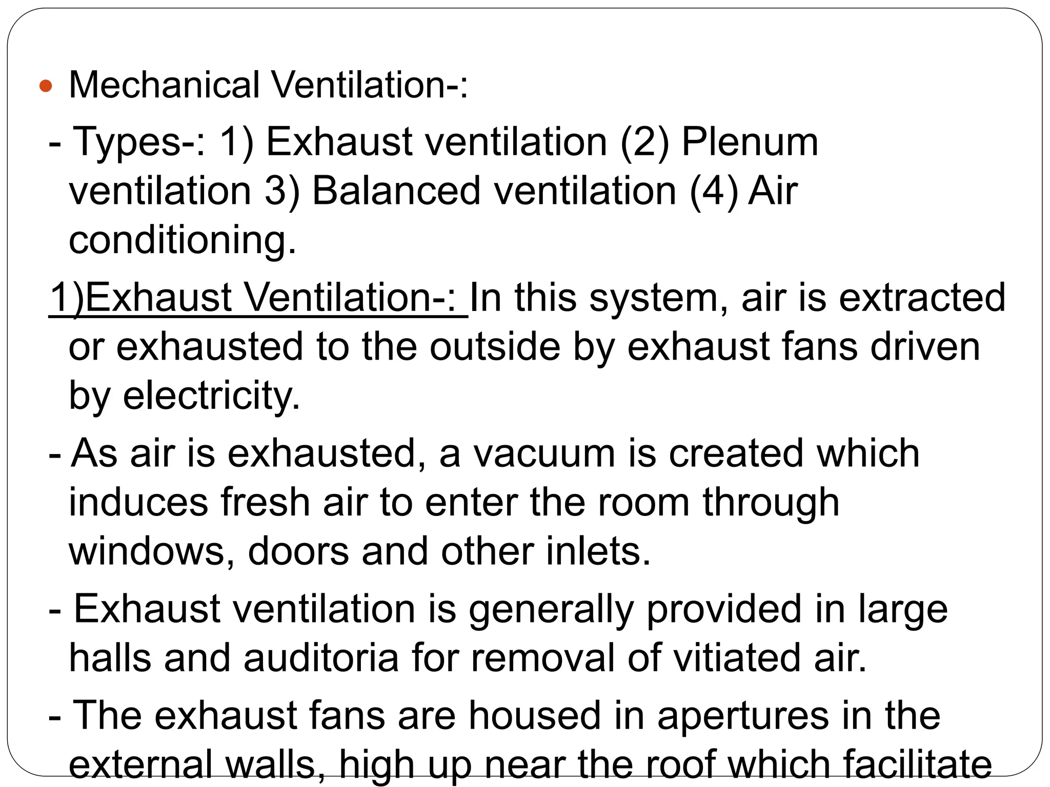 Housing & Ventilation | PPTX