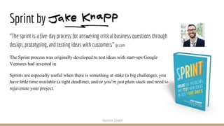 Sprint, How to solve big problems and test new ideas in 5 days | PDF