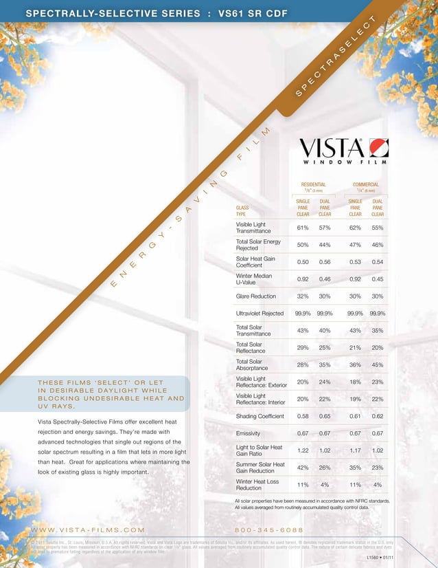 Houston vista-spectrally-selective-window-film-vs-61 | PDF