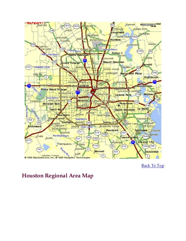 Regions Of Houston Map