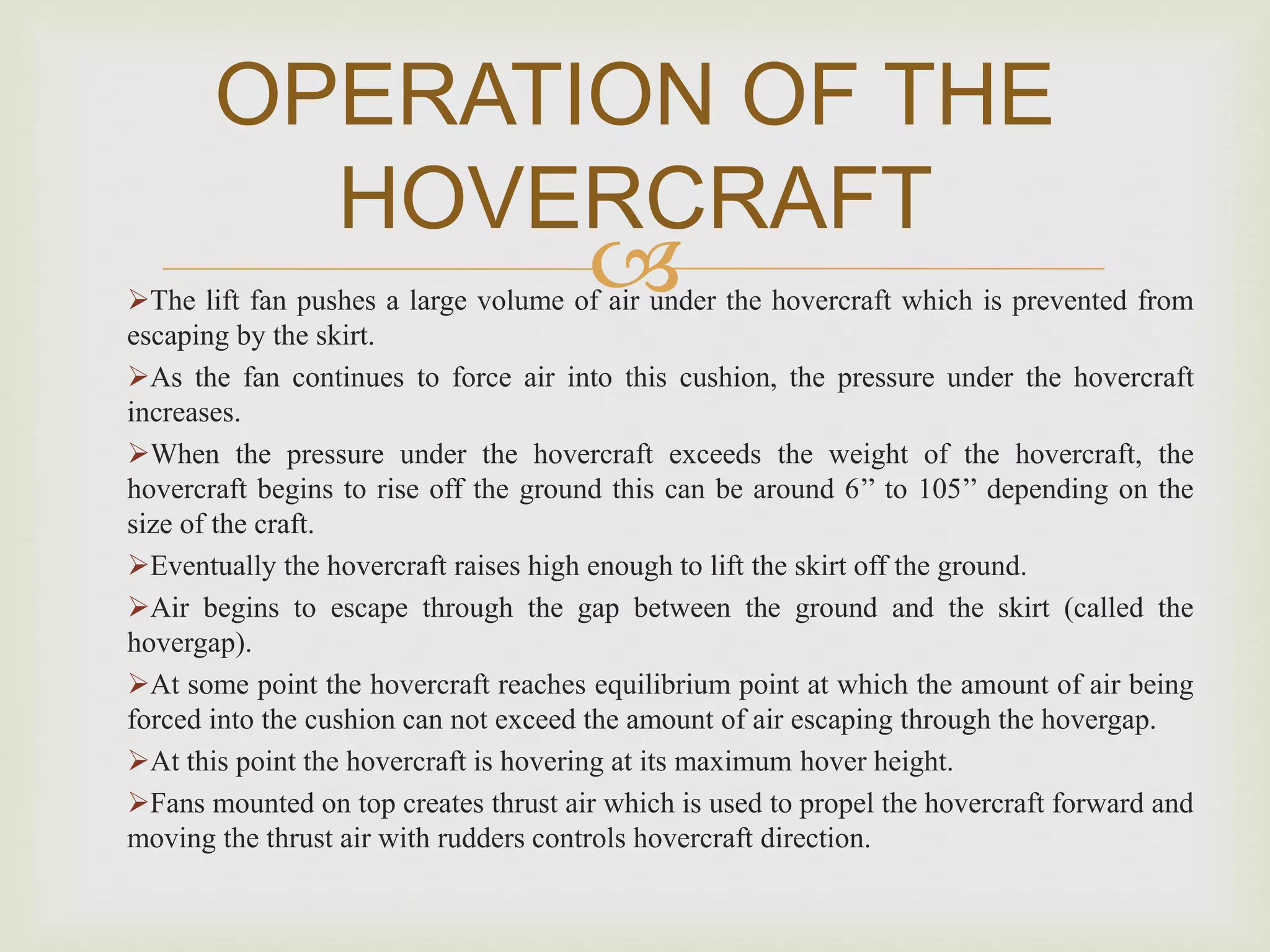 Hovercraft | PPTX